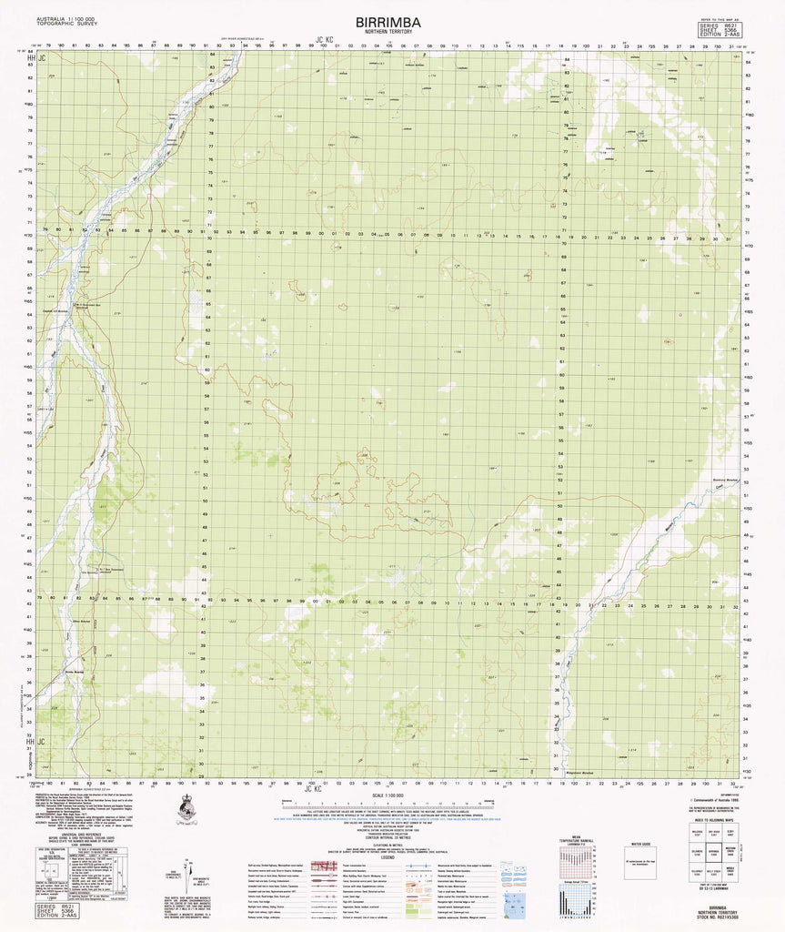5366 Birrimba 1:100k Topographic Map | Mapworld