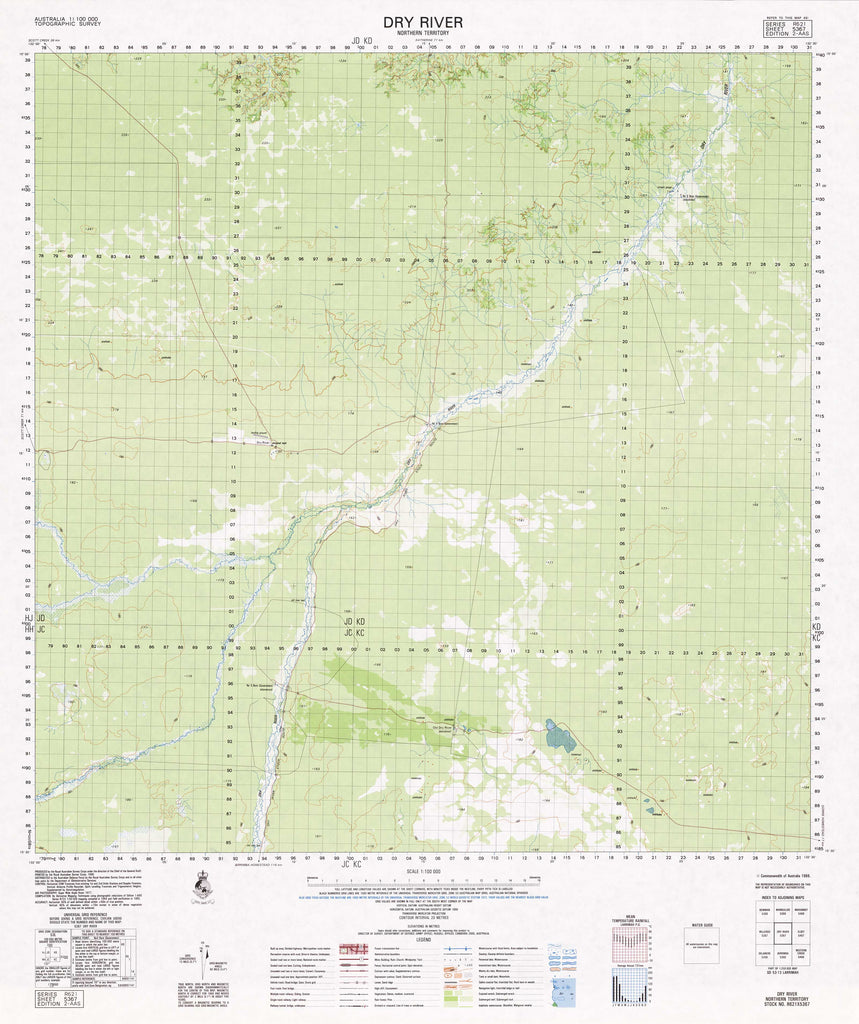 Buy 5367 Dry River 1:100k Topographic Map