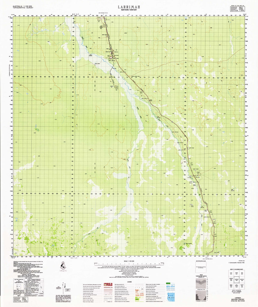 5566 Larrimah 1:100k Topographic Map | Mapworld