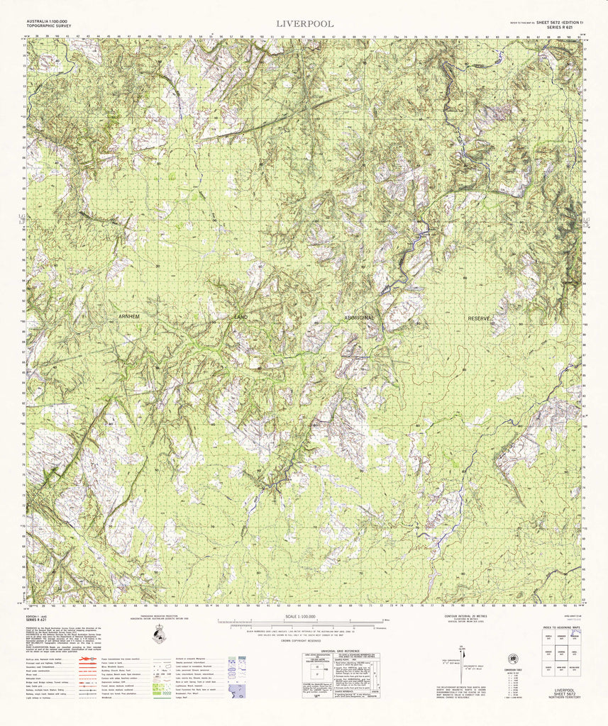 Buy 5672 Liverpool 1:100k Topographic Map