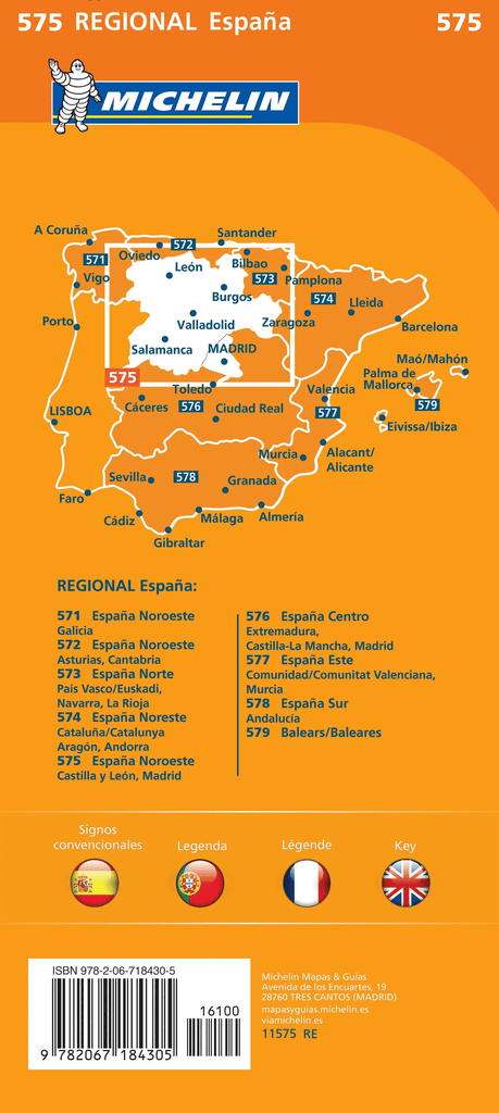 Central Northern Spain Map, Buy Map of Northern Spain | Mapworld