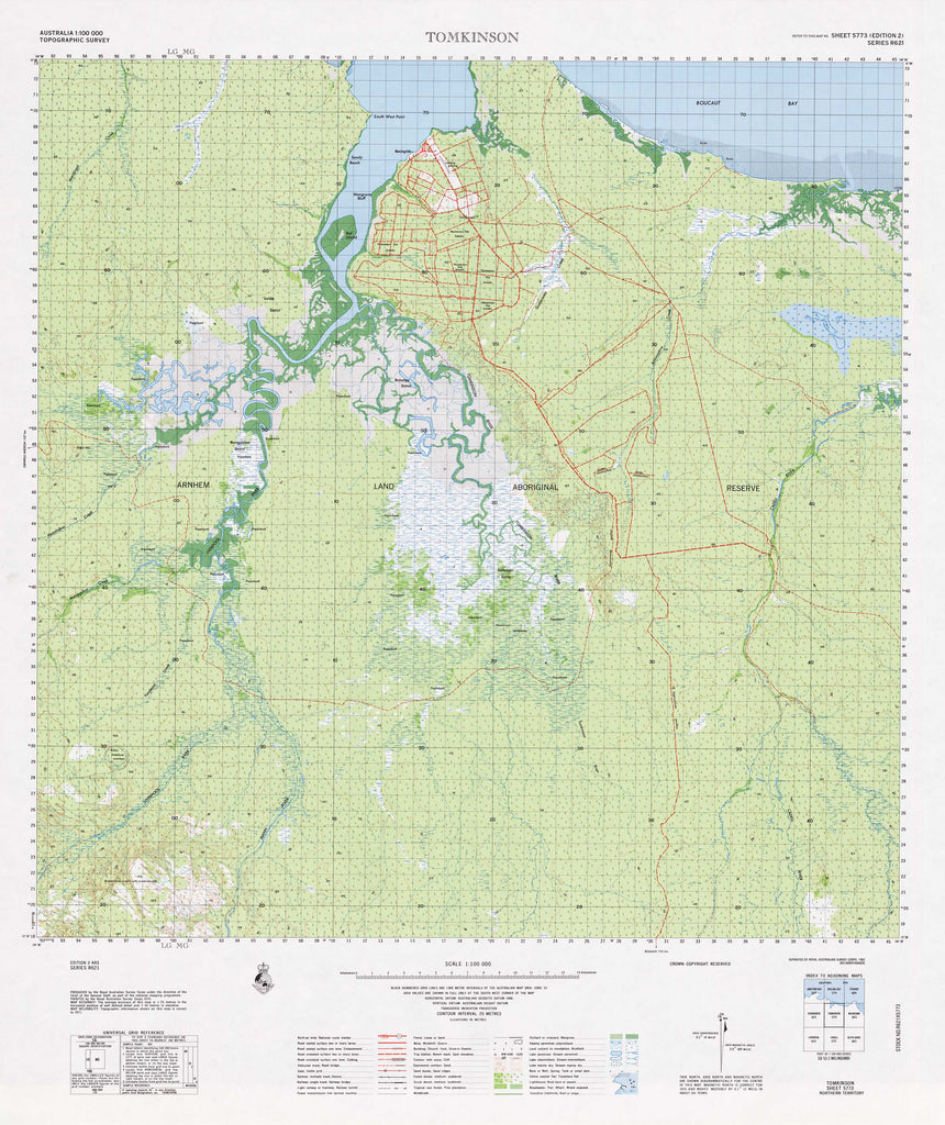 Buy 5773 Tomkinson 1:100k Topographic Map