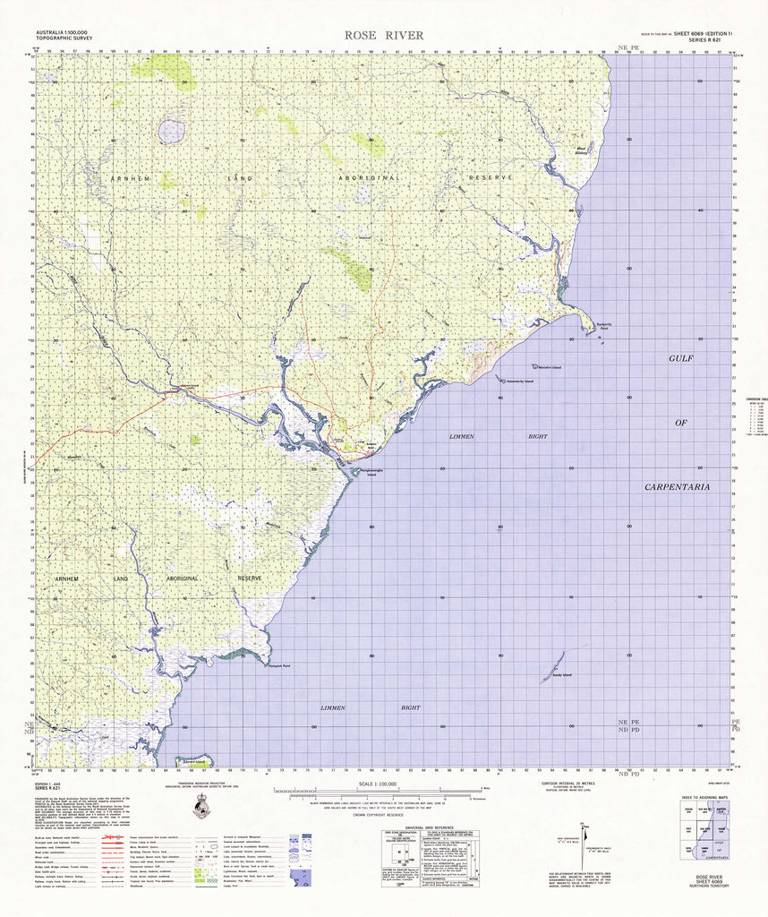 Buy 6069 Rose River 1:100k Topographic Map