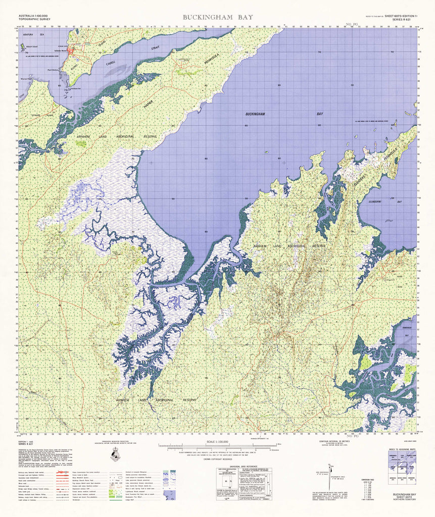 Buy 6073 Buckingham Bay 1:100k Topographic Map