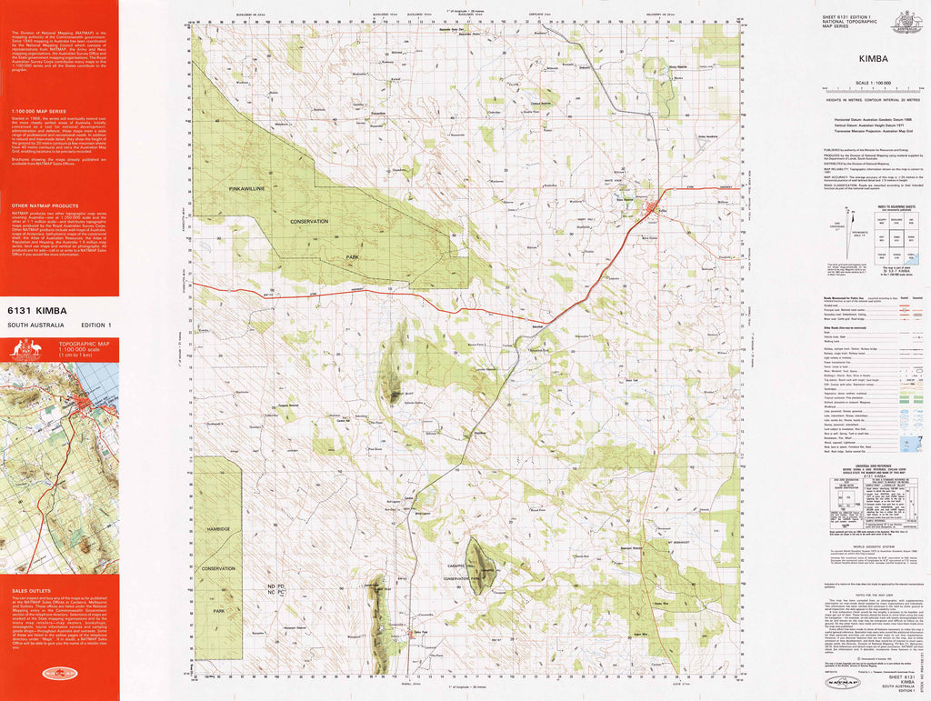 Buy 6131 Kimba 1:100k Topographic Map
