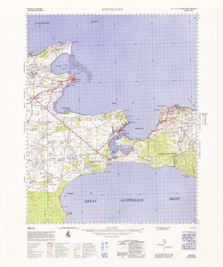 Buy 6426 Kingscote 1:100k Topographic Map