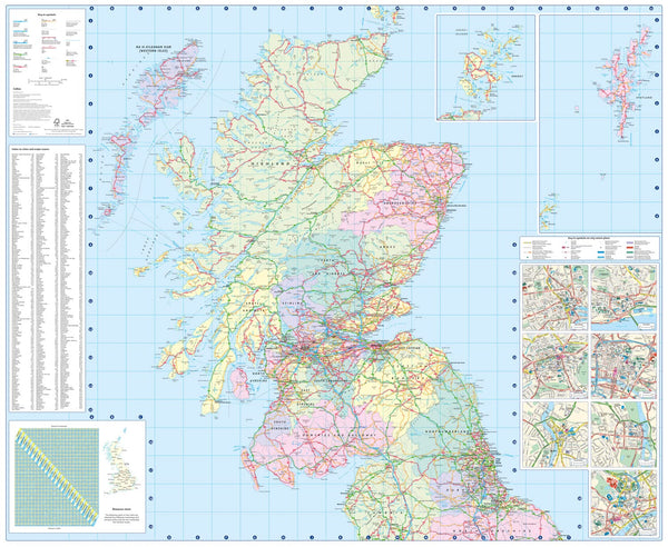 Scotland Collins, Buy Map of Scotland - Shop Mapworld
