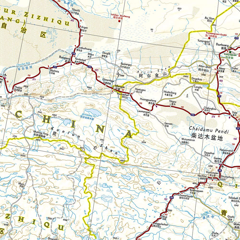 China Folded Map – National Geographic | Mapworld