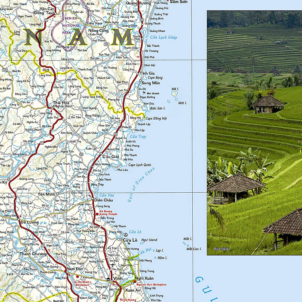 Vietnam North Folded Map – National Geographic | Mapworld