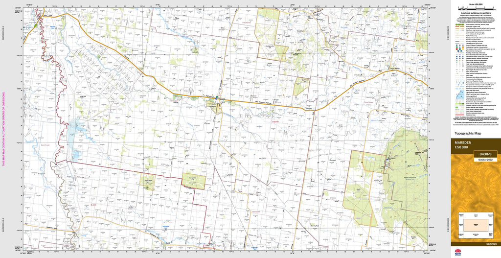 Marsden 8430-S 1:50k Topographic Map | Shop Mapworld