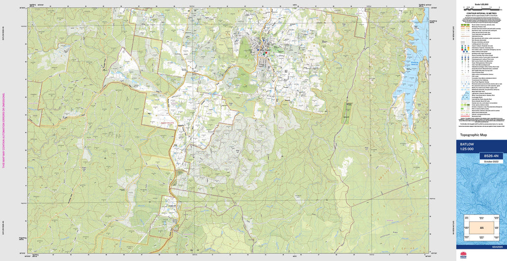 Batlow 8526-4N NSW Topographic Map | Shop Mapworld