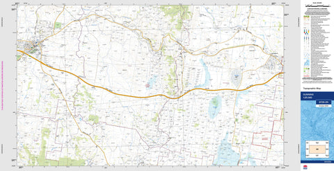 Gunning 8728-2N NSW 1:25k Topographic Map | Shop Mapworld