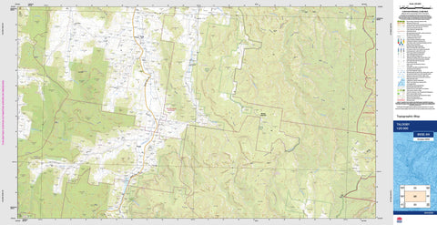 Talooby 8932-4N NSW 1:25k Topographic Map | Shop Mapworld
