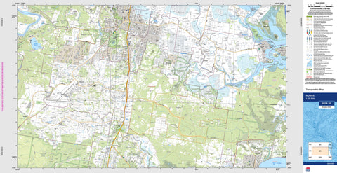 Nowra 9028-3S NSW 1:25k Topographic Map | Shop Mapworld
