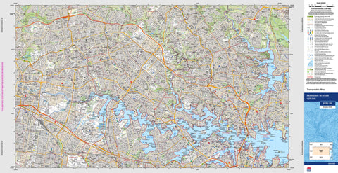 Parramatta River 9130-3N LPI 1:25k NSW Topographic Map | Shop Mapworld