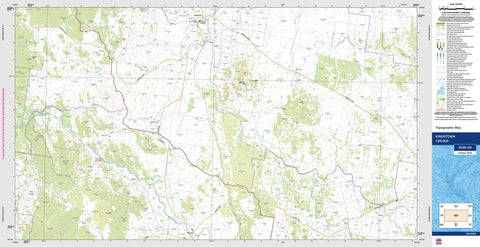 Kingstown 9136-4N NSW 1:25k Topographic Map | Shop Mapworld