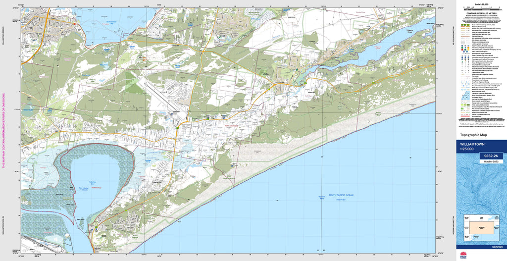 Williamtown 9232-2N NSW 1:25k Topographic Map | Shop Mapworld