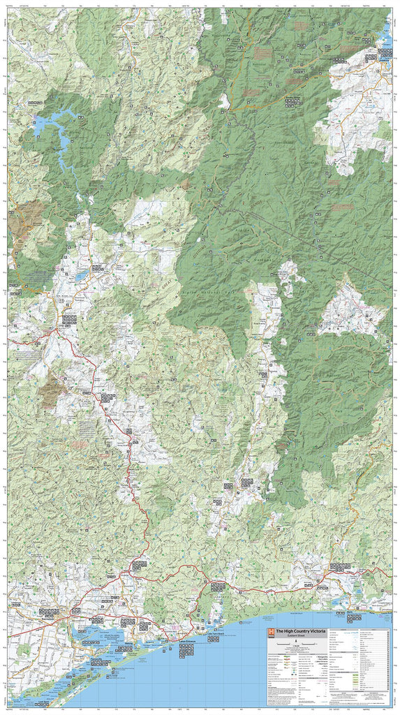 High Country Victoria Hema Map, Buy Map of High Country Victoria - Mapworld