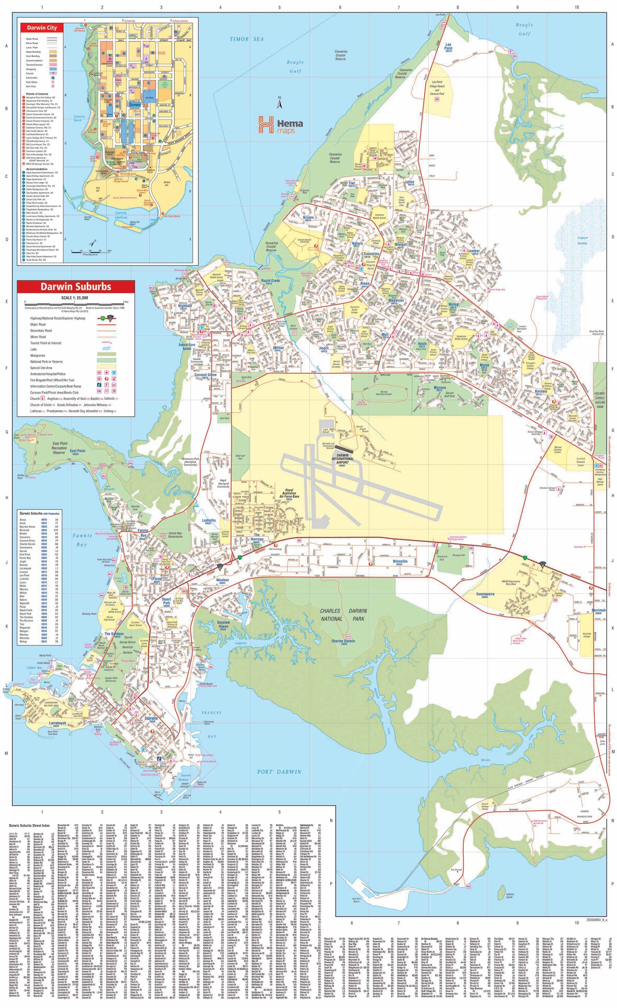 Darwin Hema Map, Buy Map of Darwin - Mapworld