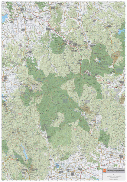 High Country Victoria Map , Buy Map of High Country - Mapworld