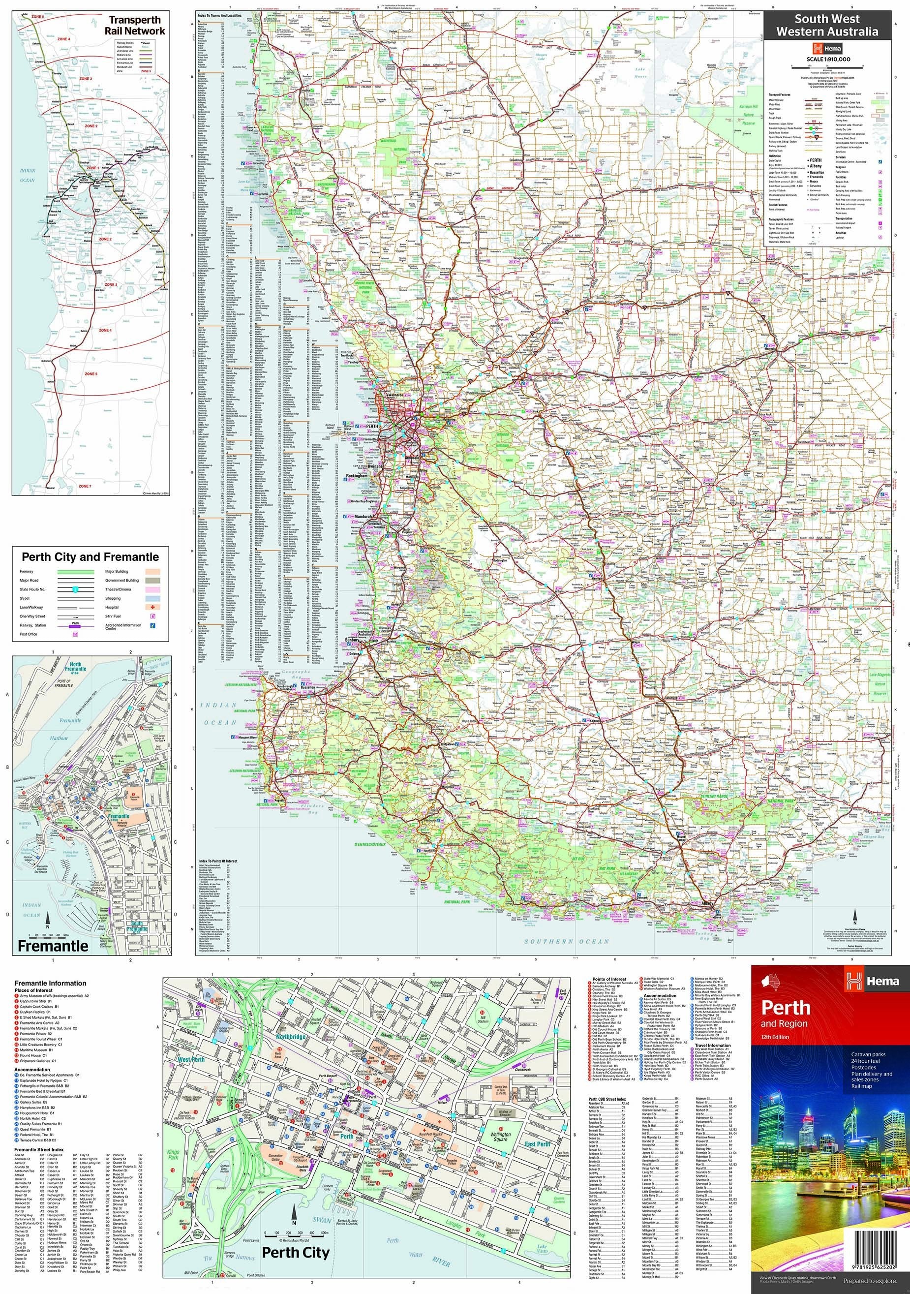 Greater Perth Map Hema, Buy Map of Perth - Mapworld