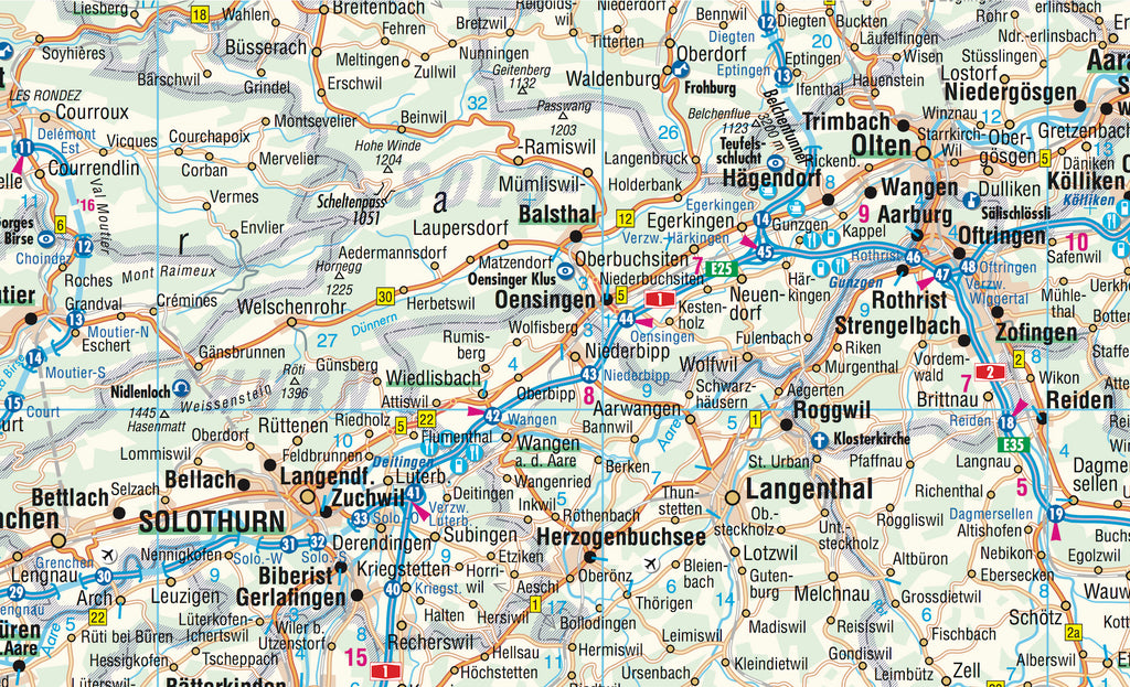 Switzerland Borch, Buy map of Switzerland - Mapworld