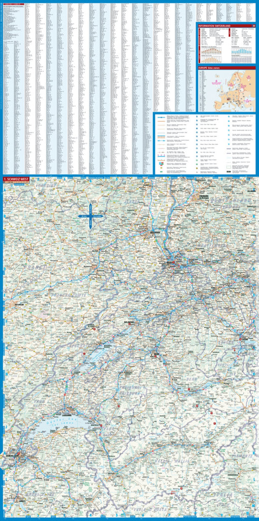 Switzerland Borch, Buy map of Switzerland - Mapworld