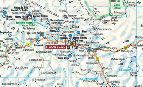 Peru Folded Laminated Map – Borch | Mapworld