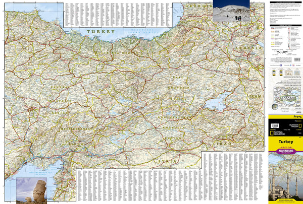 Turkey National Geographic Folded Map