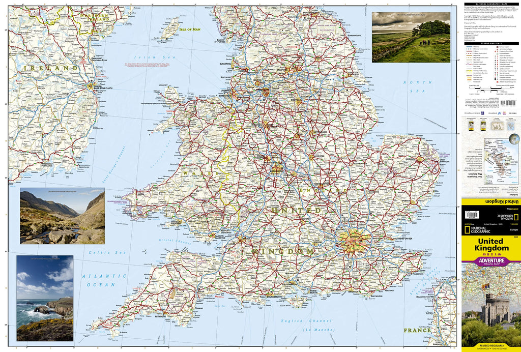 United Kingdom Folded Map – National Geographic | Mapworld