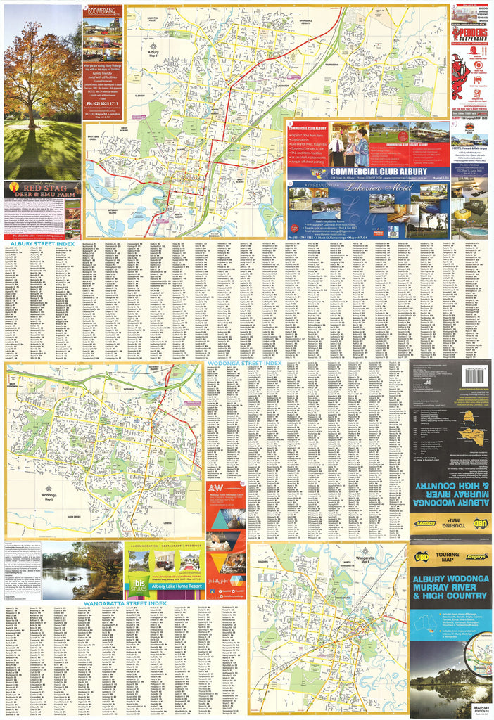 Albury Wodonga & High Country Map 381 – UBD | Mapworld