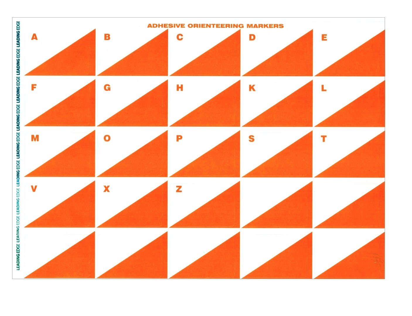 orienteering flags printable
