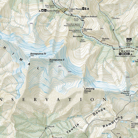 Annapurna Folded Map – National Geographic | Mapworld