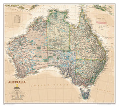 Buy Australia Antique Style Wall Map - Mapworld