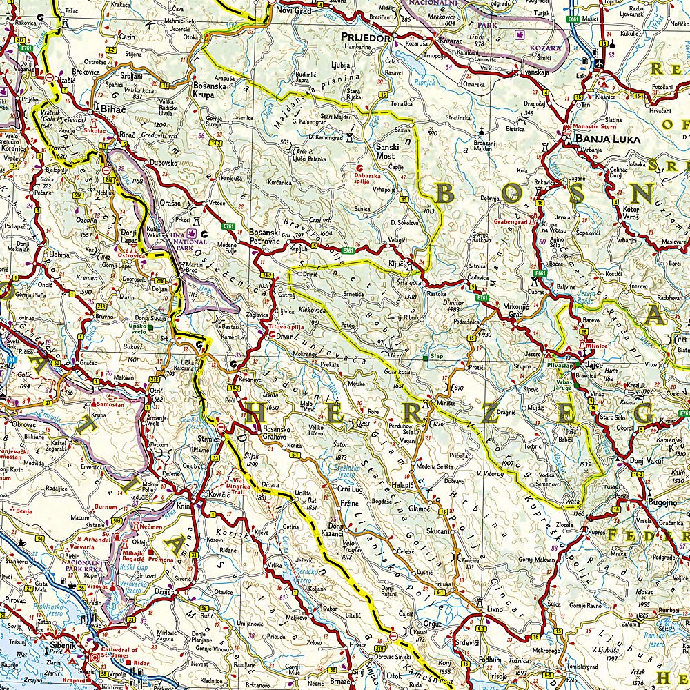 Western Balkans Folded Map – National Geographic | Mapworld