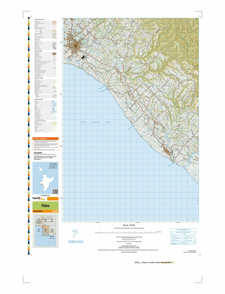 Buy BK30 - Pātea Topo50 map