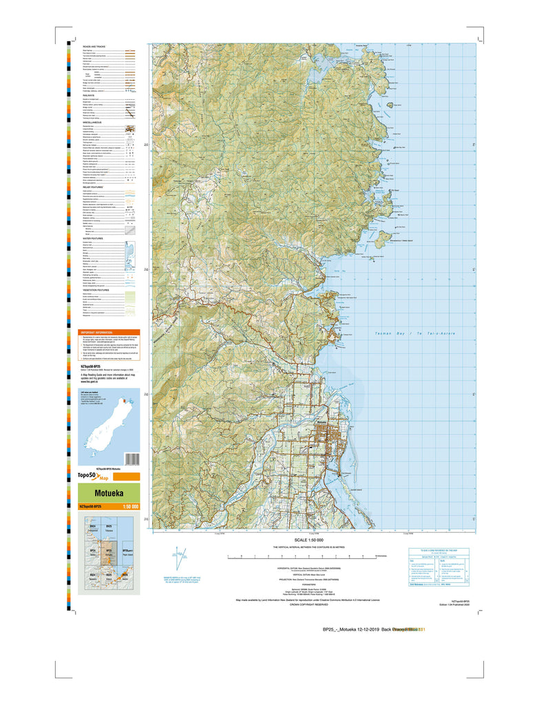 BP25 - Motueka Topo50 map | Mapworld