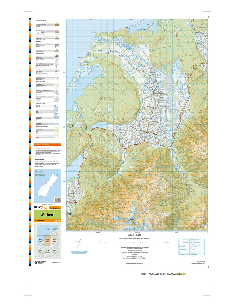 BW16 - Whataroa Topo50 map | Mapworld
