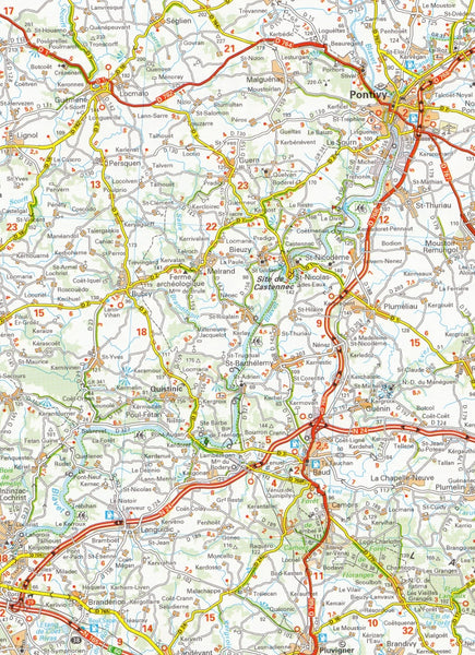 Brittany Michelin Map, Buy Map of Brittany - Mapworld