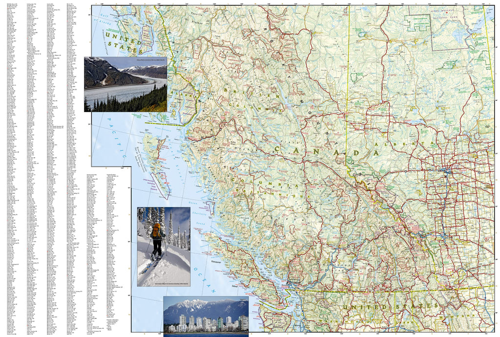 Canada West Folded Map – National Geographic | Mapworld