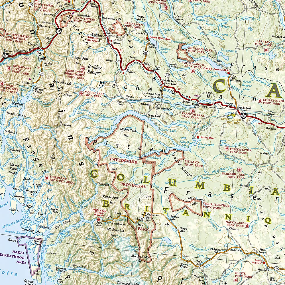 Canada West Folded Map – National Geographic | Mapworld