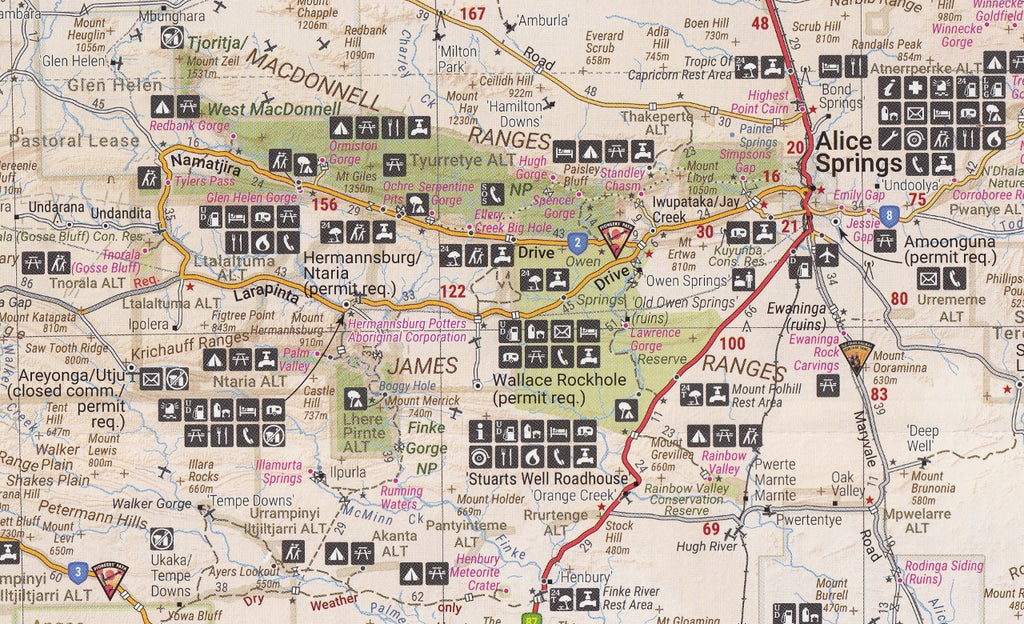 Central Australia Hema Map, Buy Map of Central Australia - Mapworld