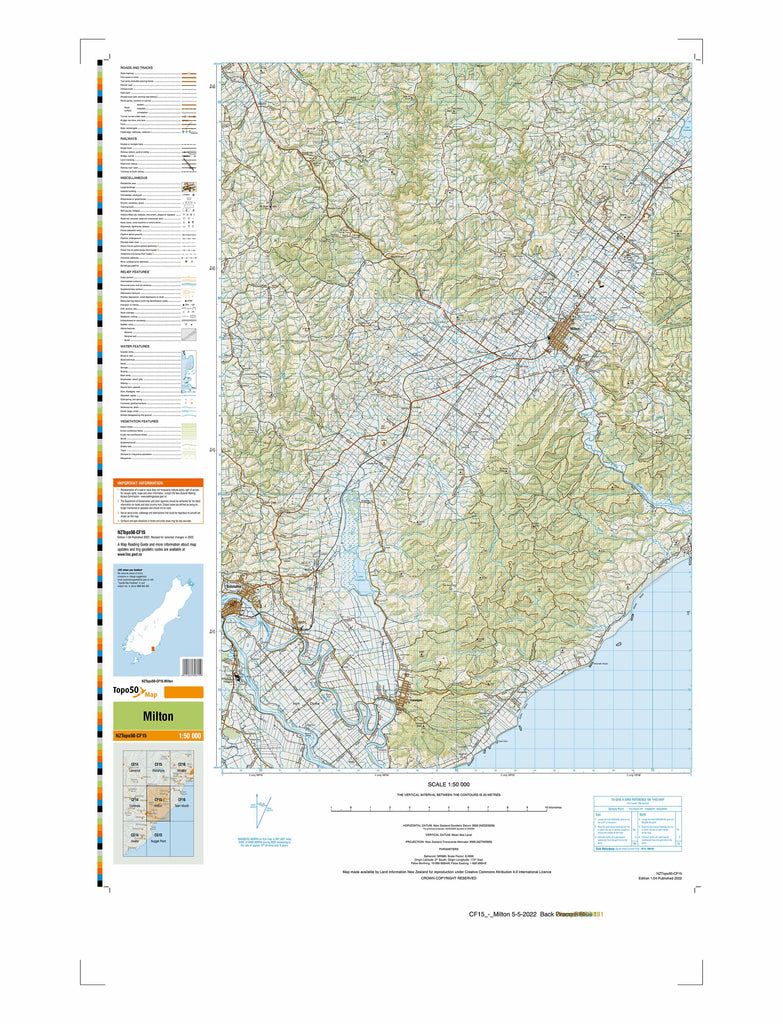 Buy CF15 - Milton Topo50 map
