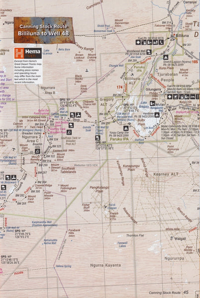 Buy Canning Stock Route Guidebook | Shop Mapworld