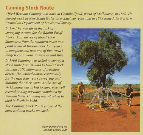 Canning Stock Route Westprint, Buy Map of Canning Stock Route - Mapworld