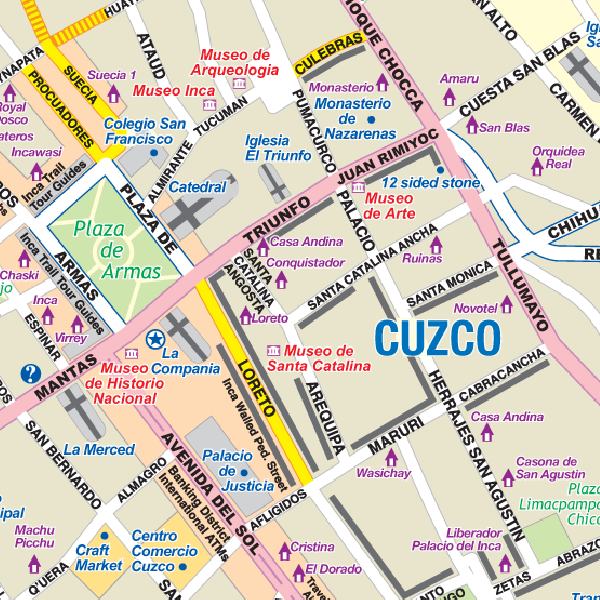 Cuzco ITMB, Buy Map of Cuzco - Mapworld