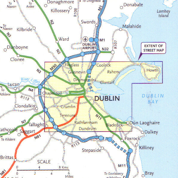 Dublin Streetfinder Collins Map, Buy Map of Dublin - Mapworld
