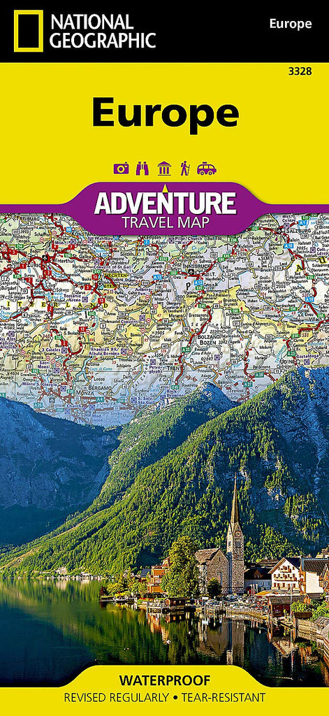 Europe National Geographic Folded Map