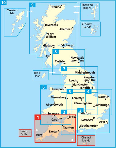 The West Country AA, Buy map of West Country- Mapworld