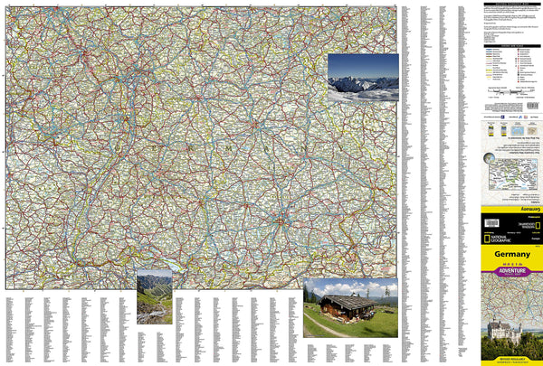 Germany National Geographic Folded Map